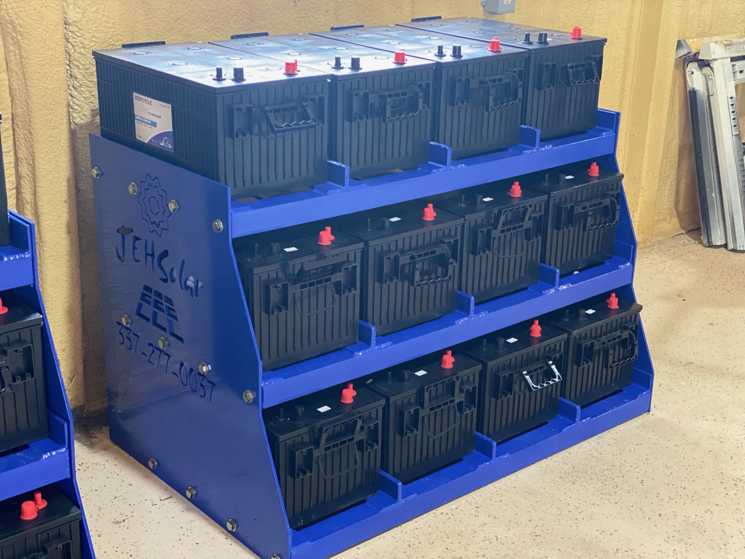 JEH Battery Racks – DC Fab and Custom